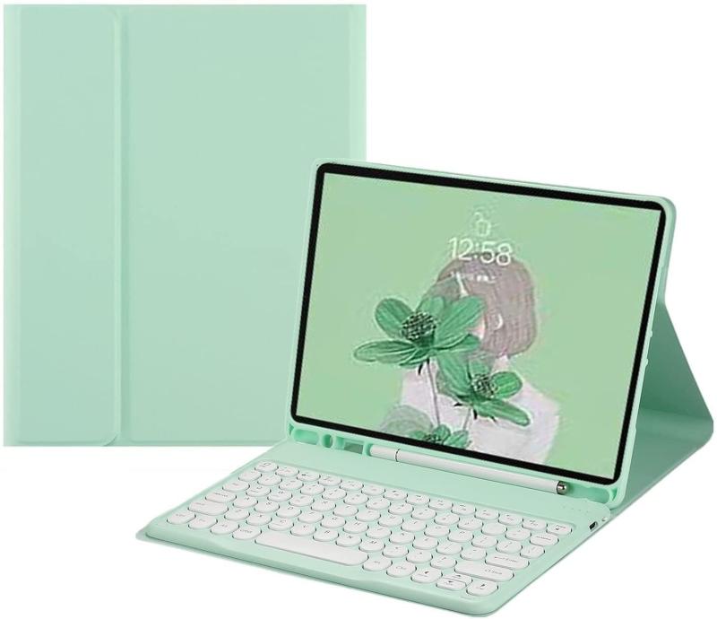 QIYIBOCASE For iPad Mini 7 2024 キーボードケース，For iPad Mini 6 2021 キーボードケース，分離式ワイヤレス Bluetoothキーボード，女性人気2024秋発売Mini 7/6世代8.3イ...