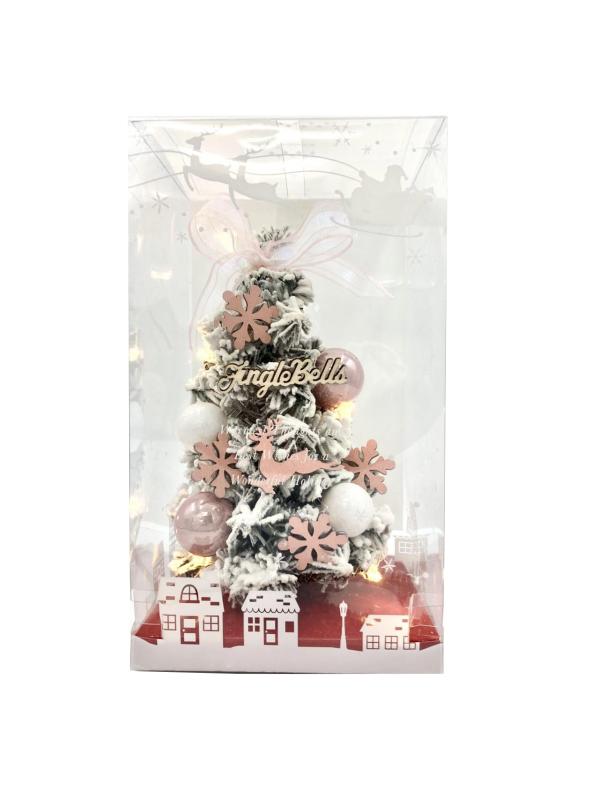 クリスマスツリー 卓上 装飾付き ミニクリスマスツリー LED イルミネーションライト オーナメント付き おしゃれ かわいい 人工卓上のミニサイズでリビングやお部屋でも場所をとらず飾ることができます装飾された状態で届くので、飾る手間もなく簡...