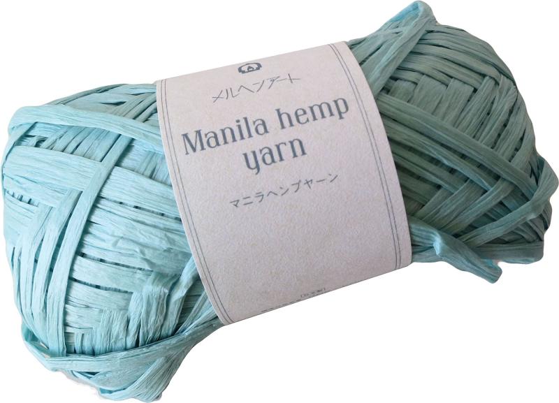 メルヘンアート マニラヘンプヤーン クラフト 並太 col.518 ミント 20g 約50m 1玉品番:-サイズ・入数:20g 50m色・柄:Col.518 ミント使用針:かぎ針6/0~8/0号、棒針8~10号素材:マニラ麻100%