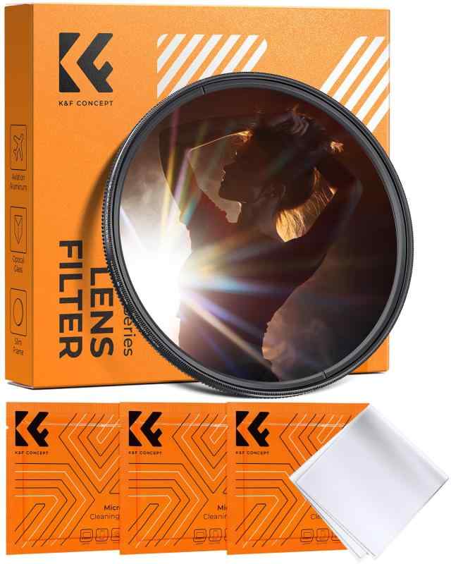 K&amp;F CONCEPT 虹色ストリークフィルター 特殊効果フィルター K9光学ガラス 薄枠 3枚クリーニングクロス付き ストリーク 効果 (Nano-Basic)K&amp;F CONCEPT 虹色ストリークフィルター 特殊効果フィ...