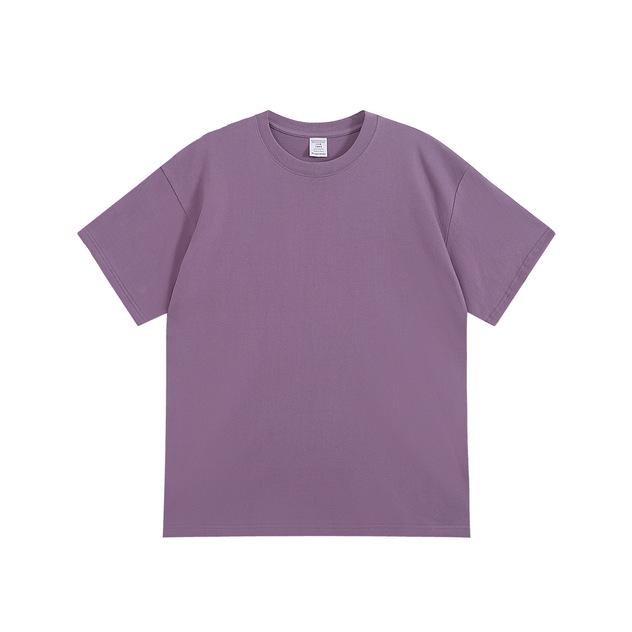 ・カテゴリ: 丸首半袖Tシャツ・スタイル: ルーズフィット・主な素材: 綿96%以上・袖丈: 半袖・柄: ソリッド・袖型: ドロップショルダー・カラー展開: 象牙白、天青色、武士黒、高級灰、森林緑、奶杏色、深棕色、香芋紫、藏青色、姜黄色、墨...