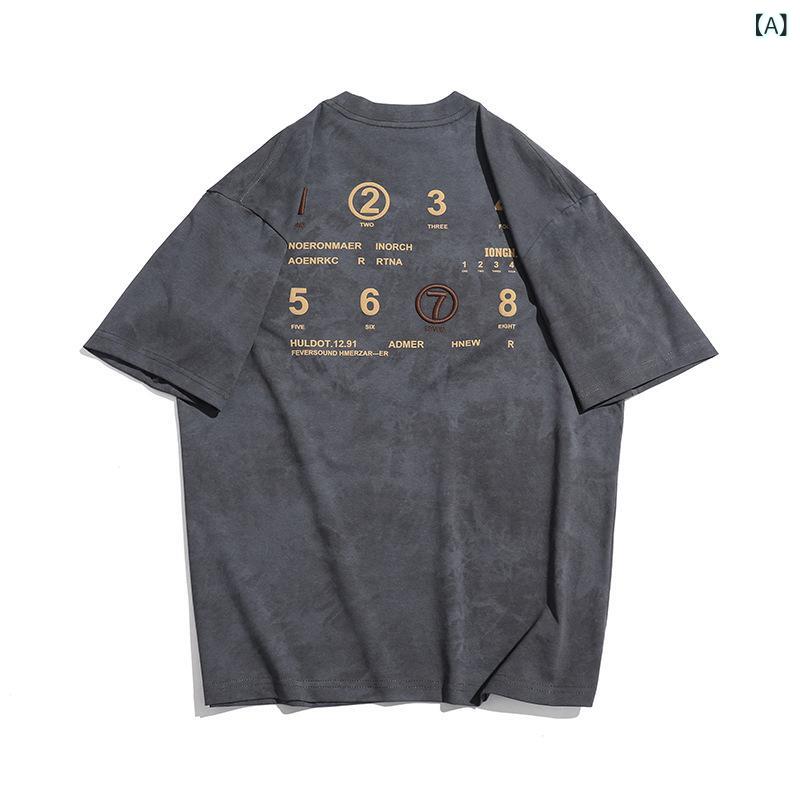 ・カテゴリ: 丸首Tシャツ・スタイル: カジュアル・主な素材: 綿80.4%、ポリエステル19.6%・袖丈: 短袖・柄: アルファベット・カラー展開: 深灰、米杏、緑、黒・サイズ展開: M、L、XL、2XL、3XL、4XL・フィット: ルー...