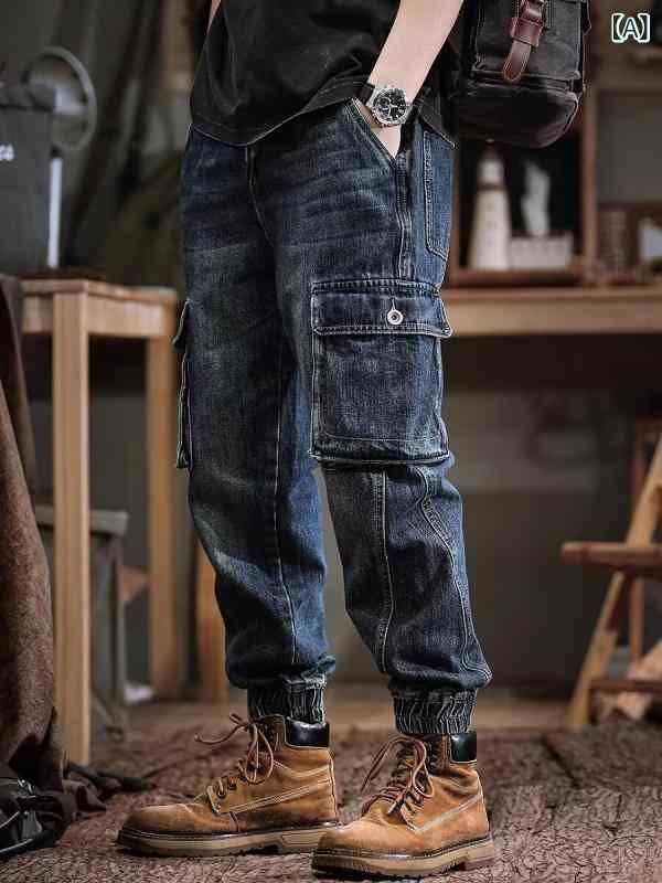 ・スタイル: ヒップホップ・カテゴリ: 牛仔裤・スタイル: ヒップホップ・パンツスタイル: ストレート・パンツ丈: ロング・ウエスト: ミッドライズ・厚み: 普通・素材: デニム・主な素材: 綿30-40%・シーン: 日常・ディテール: マ...
