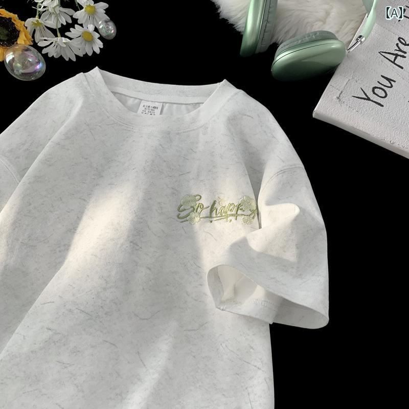 ・カテゴリ: Tシャツ・スタイル: カジュアル・主な素材: 綿53%、ポリエステル47%・ネックライン: クルーネック・袖丈: 短袖・柄: アルファベット・カラー展開: ホワイト、ブラック、杏色、墨緑・サイズ展開: M、L、XL、2XL、3...