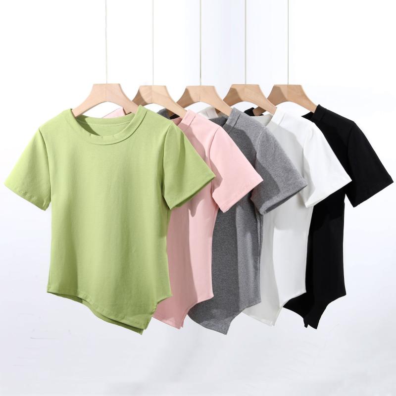 ・カテゴリ: Tシャツ・スタイル: 街頭風・主な素材: 綿90-95%・主な素材2: 氨纶30%以下・袖丈: 短袖・柄: 無・カラー展開: 粉色、緑色、白色、黒色・サイズ展開: 均碼・ネックライン: 圓領・版型: 不規則型・衣長: 普通款・...