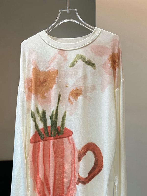 ・カテゴリ: Tシャツ・スタイル: 日韓カジュアル、簡約風・主な素材: 80-90%・袖丈: 長袖・袖型: 標準袖・カラー展開: 白色・サイズ展開: 均碼(45-60kg)・フィット感: ゆったり・着丈: 普通(50-65cm)・ネックライ...