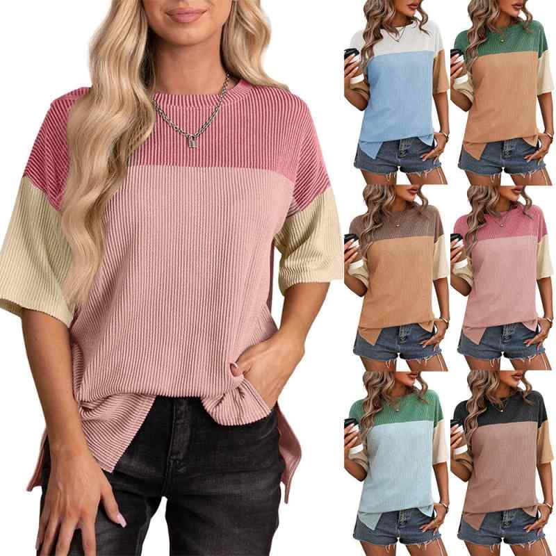 ・カテゴリ: Tシャツ・スタイル: 街頭カジュアル・主な素材: 綿50-70%・主な素材2: ポリエステル30-50%・柄: 波浪・袖丈: 短袖・衣丈: 普通・ネックライン: 丸首・袖型: 通常袖・フィット: ゆったり・流行要素: 配色・カ...