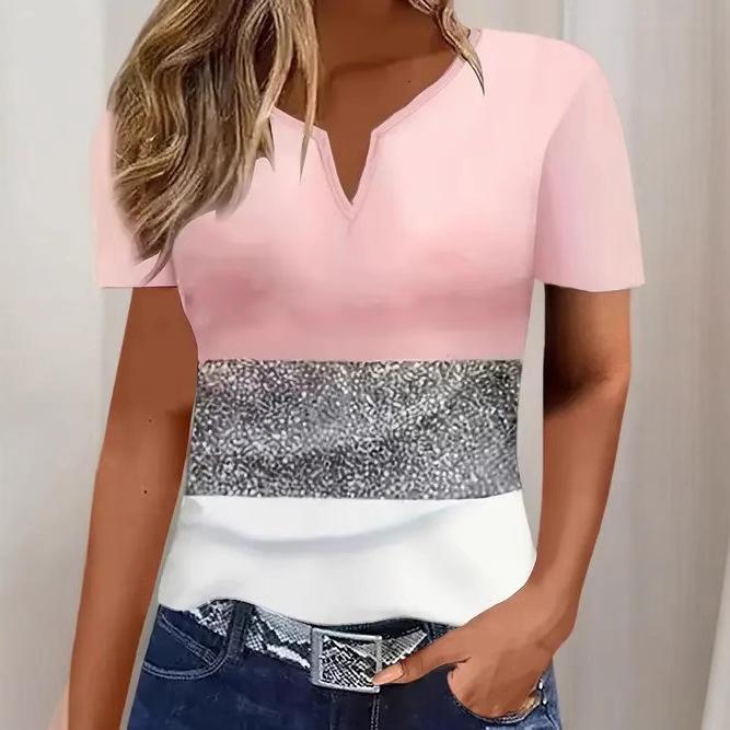 ・カテゴリ: Tシャツ・主な素材: ポリエステル100%・柄: 3D効果・スタイル: 通勤風・袖丈: 短袖・衣丈: 普通款(50cm<衣長≤65cm)・ネックライン: Vネック・袖型: 常规款・流行要素: 3D/立体图案・サイズ展開:...
