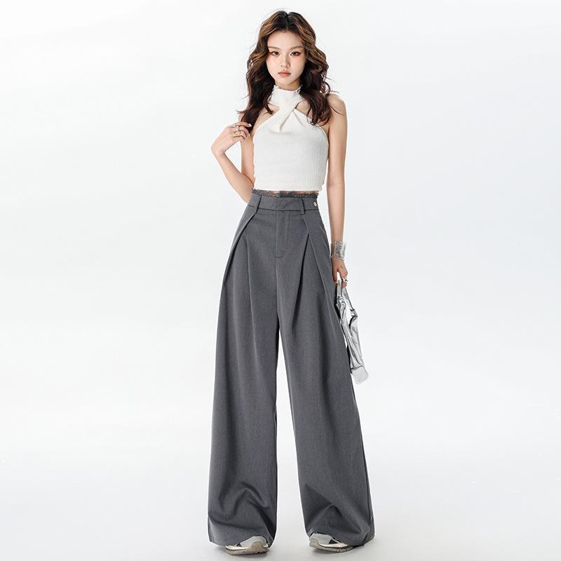・カテゴリ: 休闲裤・スタイル: 日韩休闲・主な素材: 棉・主な素材含有量: 50%（含）-70%（不含）・デザイン: 蕾丝拼接款・パンツ形状: 直筒型・パンツ丈: 長丈・カラー展開: グレー長パンツ、グレー加長パンツ、ブラック長パンツ、ブ...