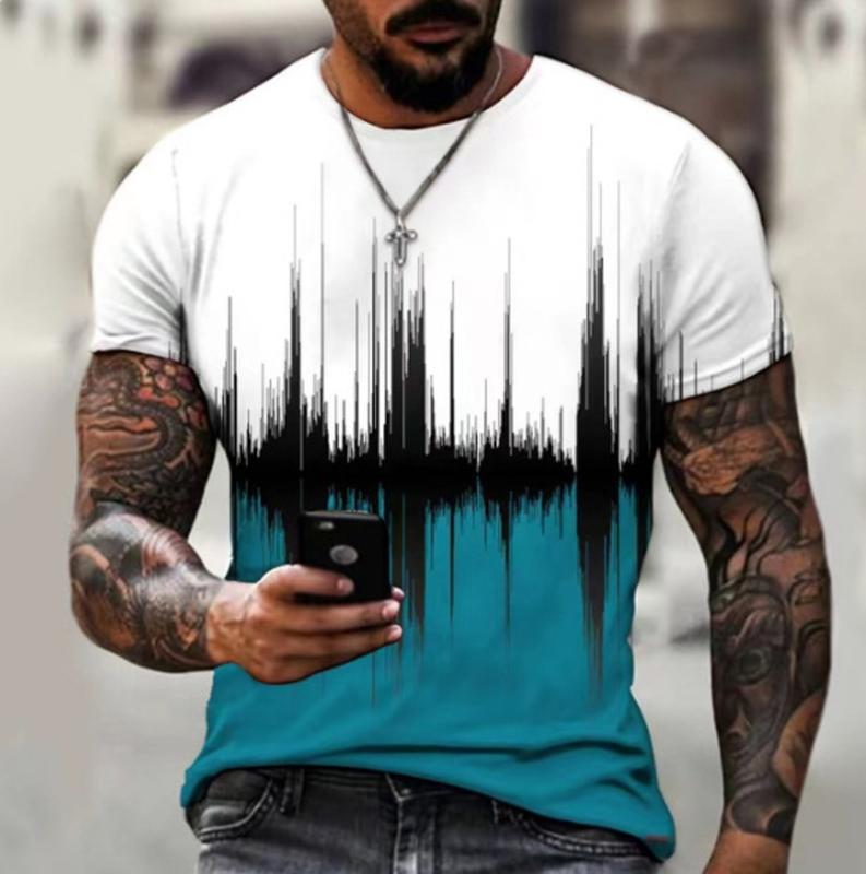 ・カテゴリ: Tシャツ・スタイル: ストリート・主な素材: ポリエステル71-80%・柄: 条紋、プリント・フィット: ルーズ・首元: クルーネック・袖丈: 短袖・フード: フードなし・厚み: 普通・生地名: 鳥眼布・プリントテーマ: ウェ...