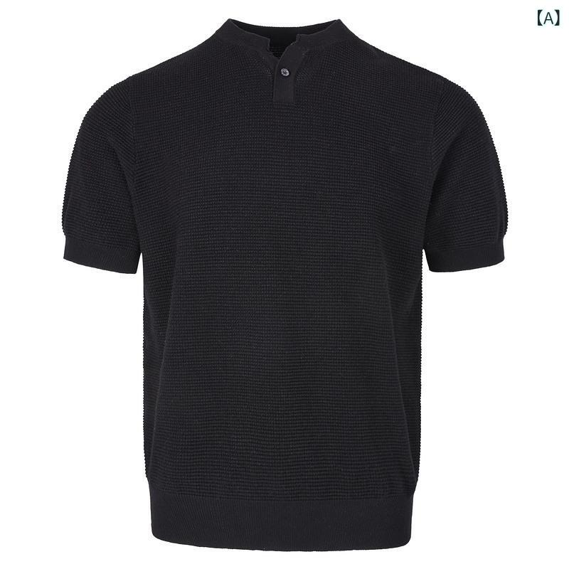 ・カテゴリ: Tシャツ・スタイル: 修身型・主な素材: 綿91-95%・袖丈: 短袖・袖型: 落肩袖・柄: 無地・ネックライン: ヘンリーネック・カラー展開: ブラック、ダークグレー、グレー・サイズ展開: M、L、XL、2XL・厚み: 普通...