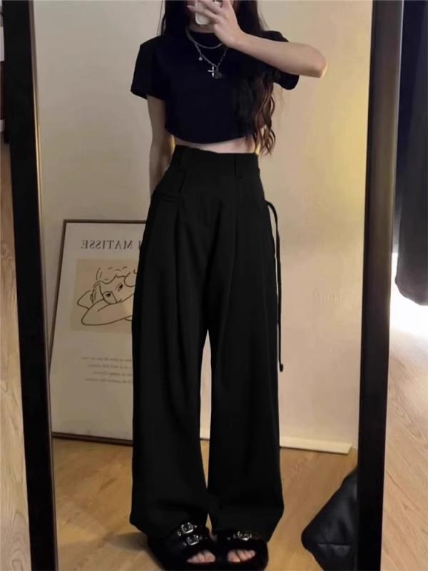 ・カテゴリ: ワイドパンツ・スタイル: ストリート・主な素材: ポリエステル50%以上・カラー展開: ブラック、ブラウン・サイズ展開: S,M,L,XL,2XL,3XL,4XL・パンツ丈: ロング・ウエスト: ハイウエスト・厚み: 普通・伸...