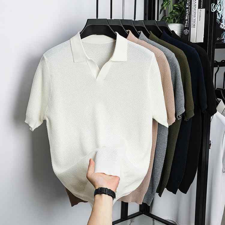 ・カテゴリ: POLOシャツ・スタイル: 基礎・袖丈: 短袖・版型: 合体型・柄: 純色・特殊加工: 水洗・厚み: 薄手・主な素材: 綿・素材内容: 71-80%・カラー展開: ホワイト、カーキ、グレー、アーミーグリーン、ダークネイビー、ブ...