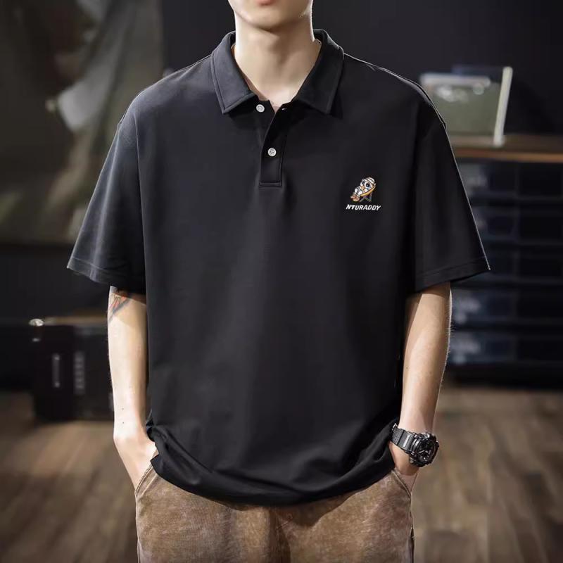 ・カテゴリ: POLOシャツ・スタイル: ゆったり・柄: プリント・加工: ウォッシュ・厚み: 薄手・主な素材: 綿65%、ポリエステル35%・使用シーン: 日常・カラー展開: ブラック、グレー、ホワイト・サイズ展開: M、L、XL、2XL...