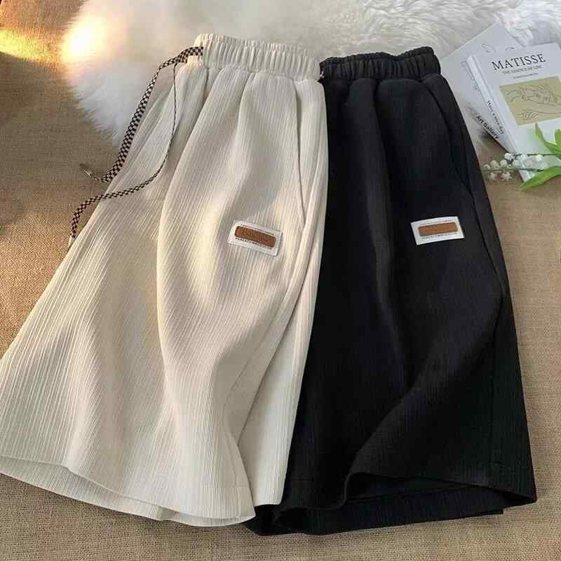 ・スタイル: 英伦・パンツ丈: 五分・カラー展開: ブラック、杏色、グリーン・サイズ展開: M、L、XL、2XL、3XL、4XL、5XL・パンツ型: 直筒・ストレッチ: 無