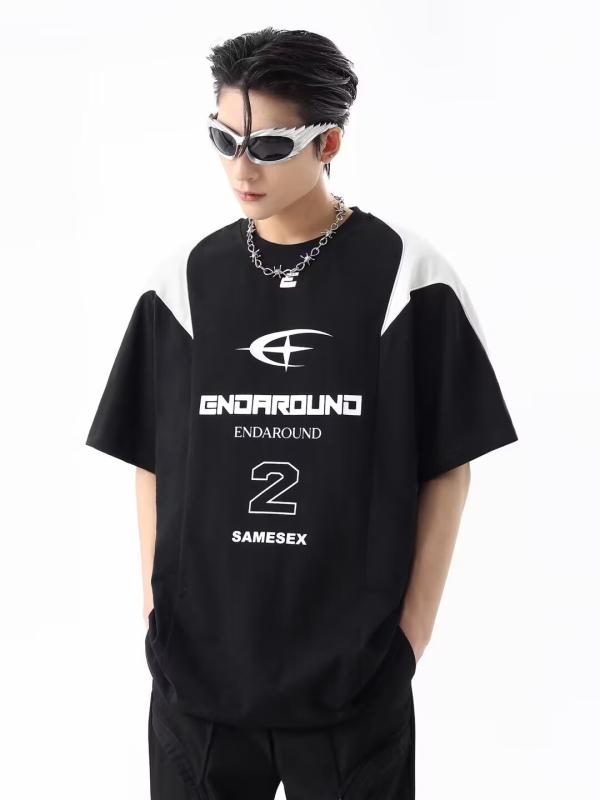 ・カテゴリ: Tシャツ・スタイル: 韓版・柄: 字母・版型: ワイド・主な素材: 綿100%・ネックライン: クルーネック・袖丈: 短袖・袖型: スタンダード・厚み: 普通・カラー展開: ブラック・サイズ展開: M、L、XL、2XL・克重:...