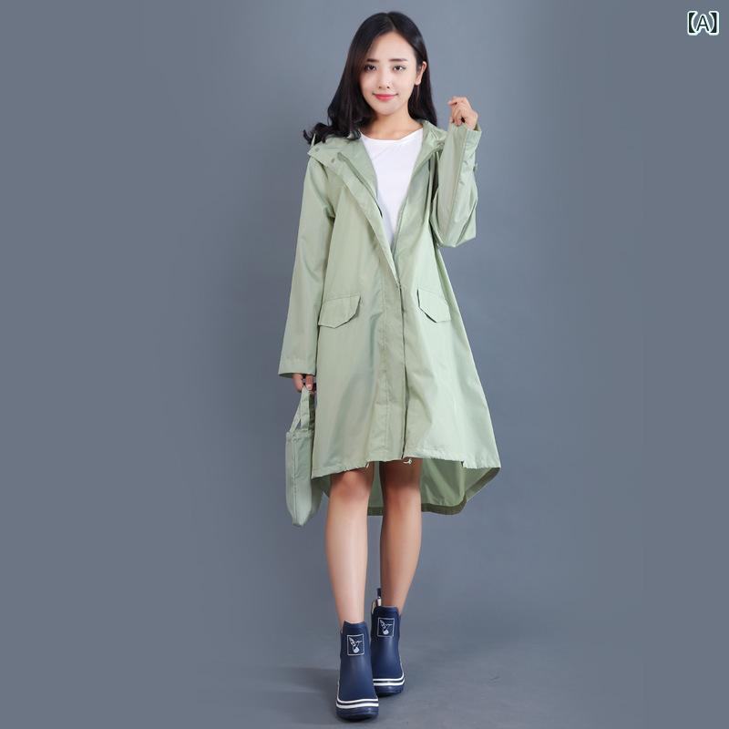 ・カテゴリ: 雨衣・スタイル: 連体・主な素材: ポリエステル・用途: 徒歩用雨披・厚み: 薄手・防水: 防水処理・対象: 成人・人数: 1人・カラー展開: 抹茶、軍緑、カーキ、深藍、海藍、桃紅、深藍ドット、黒・サイズ展開: M、L、XL、XXL