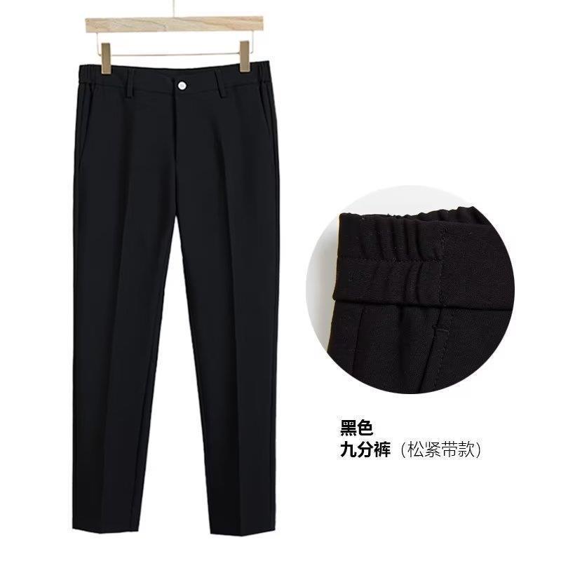 ・スタイル: 青春流行・カテゴリ: 西裤・パンツタイプ: 直筒型・適用シーン: 休闲・適用対象: 青少年・加工: 免烫处理・カラー展開: 黒色、深灰色、浅灰色、卡其色・サイズ展開: 28、29、30、31、32、33、34、36、38