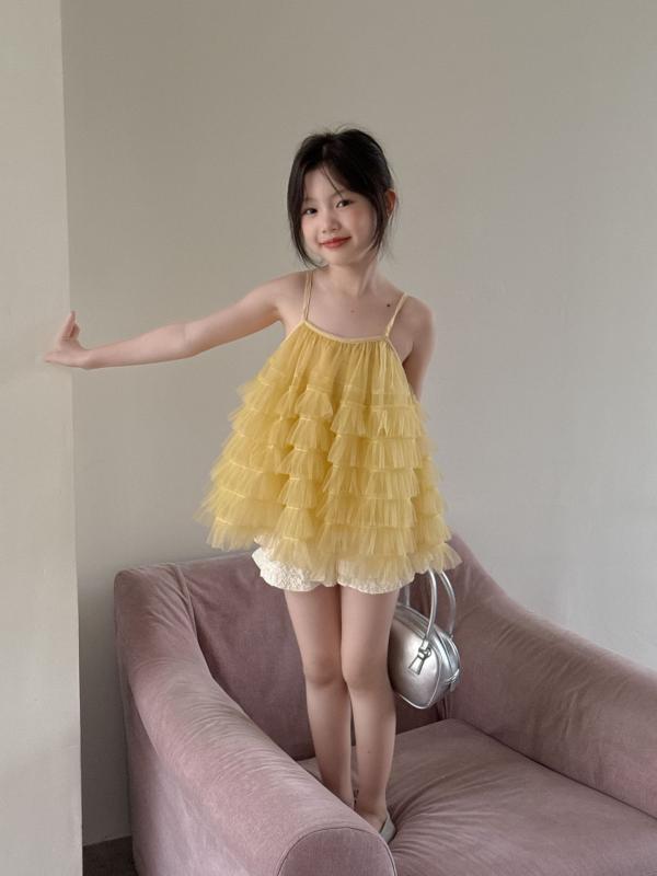 ・カテゴリ: 童セット・スタイル: プリンセス・セット内容: トップス、ボトムス・セット件数: 2点・対象年齢: 3〜8歳・対象身長: 90cm、100cm、110cm、120cm、130cm、140cm、150cm・袖丈: ノースリーブ・...