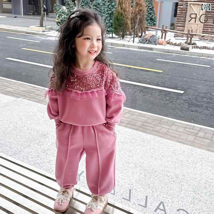 ・カテゴリ: 童セット・スタイル: 韓国風・主な素材: 綿85%・袖丈: 長袖・パンツ丈: 長ズボン・フード: なし・パターン: 無地・カラー展開: ピンク、シルバー・サイズ展開: 80、90、100、110、120、130、140・対象年...