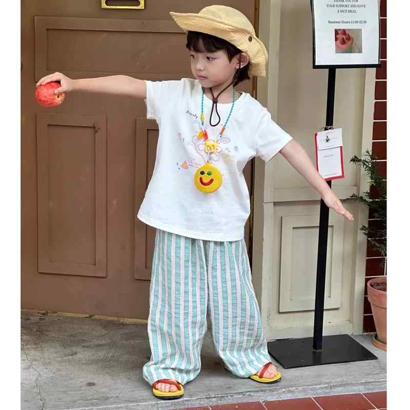 ・カテゴリ: 童用カジュアルパンツ・スタイル: 休闲・主な素材: 綿95%・パンツ丈: ロング・パターン: ストライプ、カートゥーン、その他・要素: プリント・ウエスト: ミッドライズ・対象: 中性・対象年齢: 中小童(3~8歳、100~1...