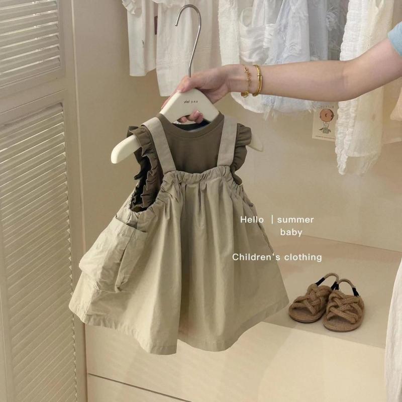 ・カテゴリ: 子供服・スタイル: 甘め・セット内容: 2点セット・対象: 女児・対象年齢: 3〜8歳・対象身長: 100〜140cm・季節: 夏・袖丈: ノースリーブ・パンツ丈: ロング・素材: 綿・主素材: 綿90%・加工: 起毛、柔軟・...
