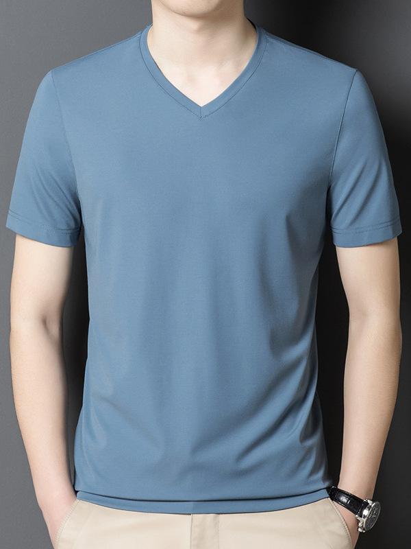 ・カテゴリ: Tシャツ・スタイル: カジュアル・主な素材: 桑蚕丝・柄: 単色・フィット: スリム・ネックライン: クルーネック・袖丈: 短袖・袖型: 標準・厚み: 薄手・カラー展開: ブラック、ホワイト、レッド、グレー、ベージュ、ダークグ...