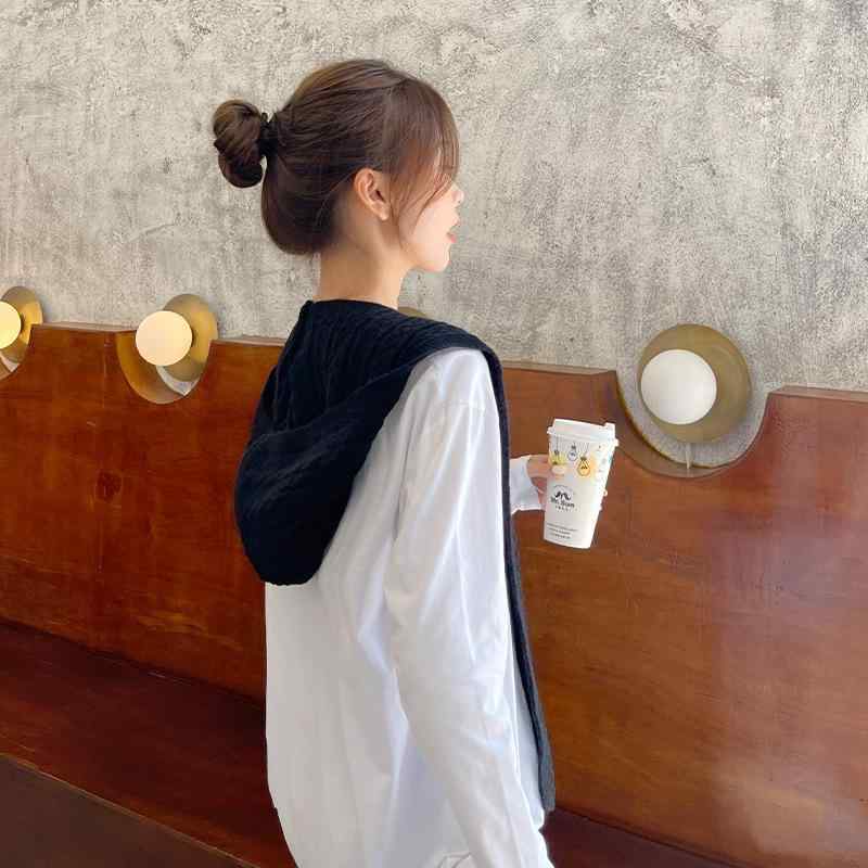 ・対象性別: 女性・主な素材: 腈纶/人造羊毛・カラー展開: 卡其色、米色、香芋紫、藏青色、ブラック、グレー、枣红色・スタイル: 日韓スイート・編み方: 経編・柄: 単色・機能: 保暖・人気要素: 純色・スタイル: セットイン フード付きポ...