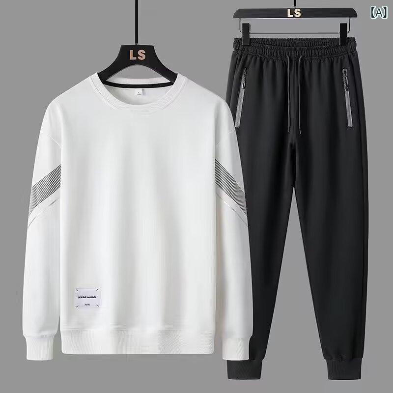 ・スタイル: 韓版・厚み: 普通・パンツ丈: ロング・トップススタイル: Tシャツ・袖丈: 長袖・フード: なし・素材名: 化繊混紡・主素材: ポリエステル100%・シーン: カジュアル・カラー展開: ホワイト、ブラック、ブルー、グリーン・...