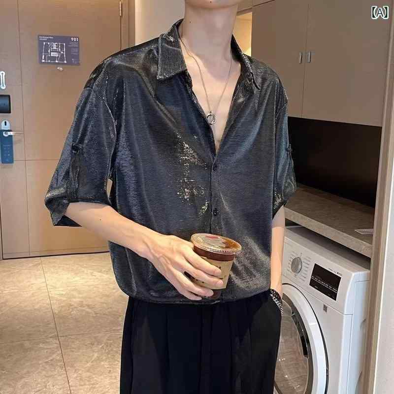 ・スタイル: ワイド・柄: 無地・厚み: 普通・対象年齢: 成人・対象性別: 男性・カテゴリ: シャツ・カラー展開: グレー、ホワイト、グリーン・サイズ展開: M、L、XL、2XL、3XL・機能: 洗濯機可・加工: ノーアイロン・対象シーン...