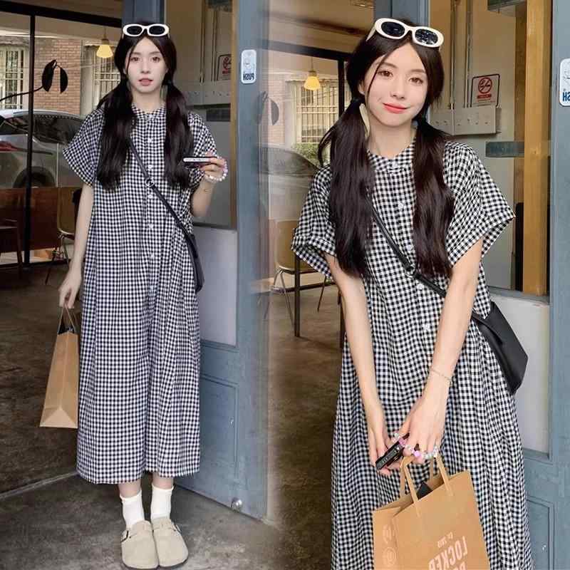 マタニティ ワンピース レディース 夏 春夏 半袖 シャツワンピ 格子柄 チェック柄 ゆったり 膝丈 膝下丈 妊婦服 産前 産後 体型カバー きれいめ おしゃれ お出かけ 普段使い カジュアル・カテゴリ: ワンピース・ネックライン: 立領・...