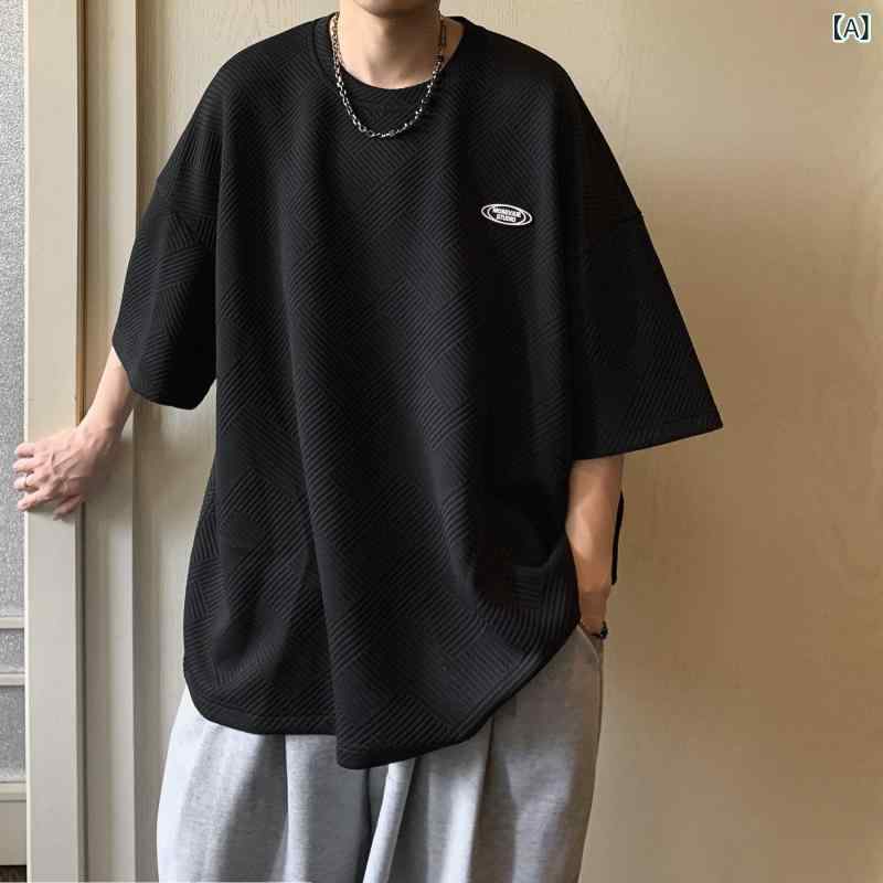 ・カテゴリ: Tシャツ・スタイル: 韓国版・主な素材: ポリエステル100%・柄: 無地・版型: ルーズフィット・袖丈: 短袖・スタイル: プルオーバー・ネックライン: クルーネック・袖型: ストレート・厚み: 普通・カラー展開: ブラック...