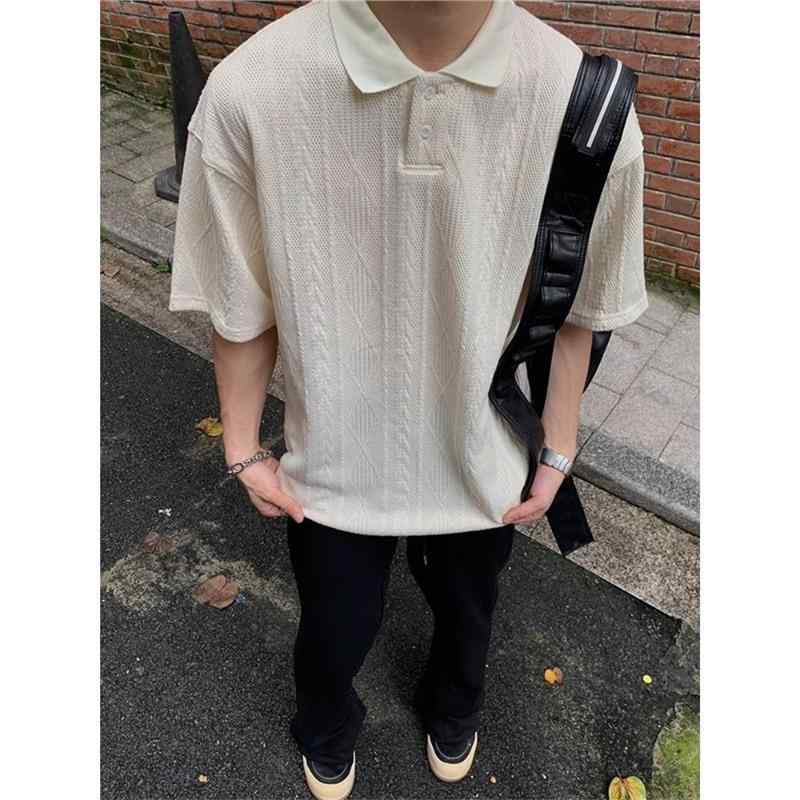 ・カテゴリ: Tシャツ・スタイル: 韓版・主な素材: ポリエステル31-50%・柄: 無地・版型: ルーズフィット・適合年齢層: 18-24歳・スタイル: プルオーバー・ネックライン: 襟付き・袖丈: 短袖・フード: フードなし・厚み: 普...