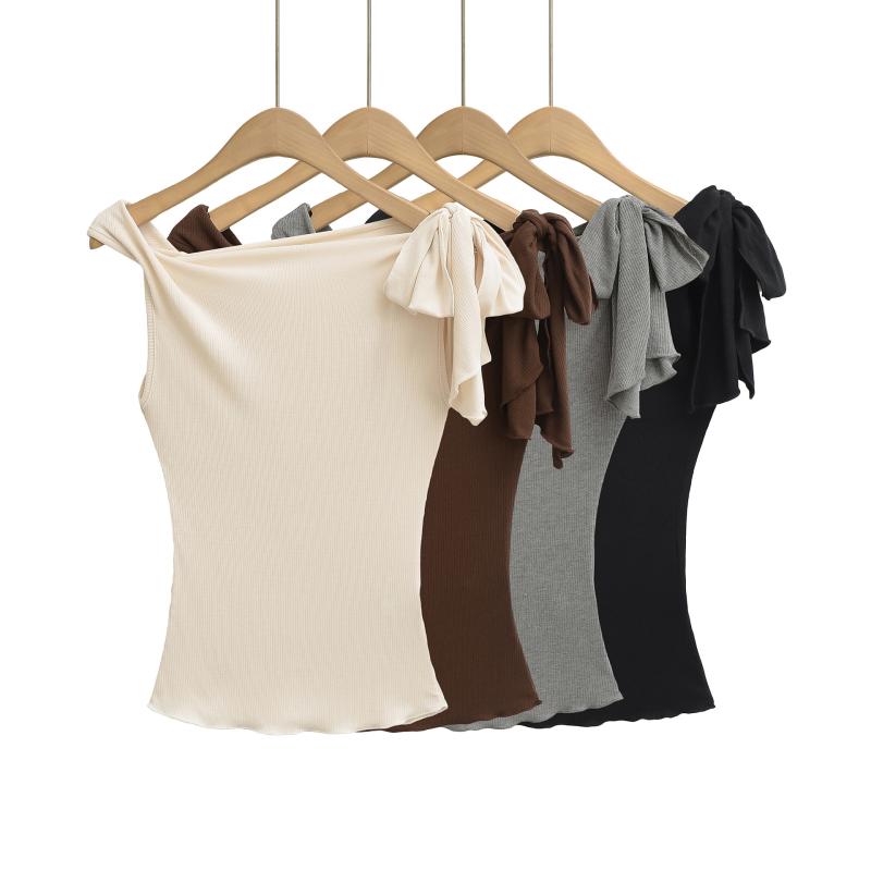 ・カテゴリ: Tシャツ・スタイル: 街頭潮人、歐米風・主な素材: 氨綸・主な素材含量: 30%以下・袖丈: 短袖・版型: 收腰型・領型: 斜領・袖型: 常規款・カラー展開: 黒色、米杏色、咖色、灰色・サイズ展開: S、M