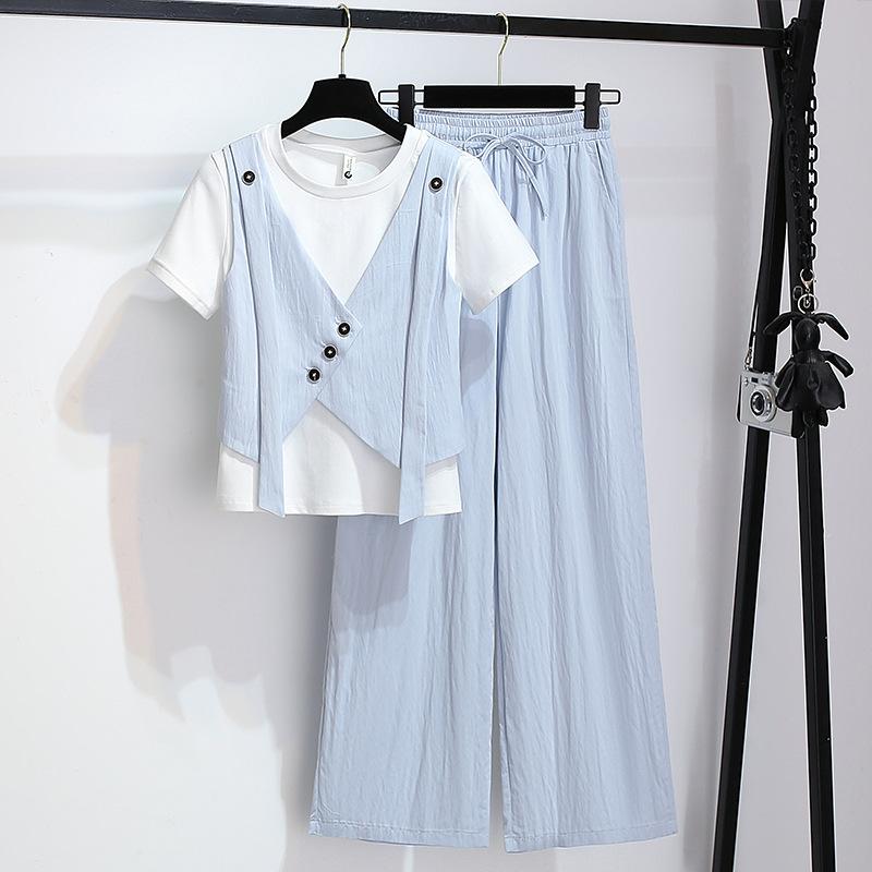 ・カテゴリ: セットアップ・スタイル: 通勤・主な素材: 綿50-70%・素材2: ナイロン30-50%・カラー展開: ベージュ、ブルー・サイズ展開: M（42.5-50kg）、L（50.5-60kg）、XL（60.5-67.5kg）、2X...