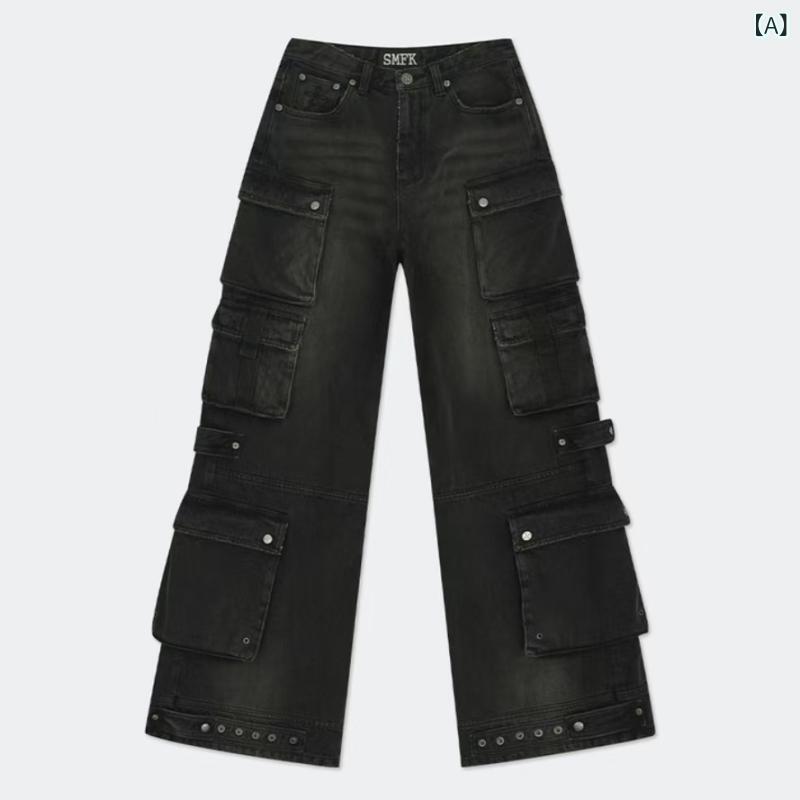 ・カテゴリ: 牛仔パンツ・スタイル: 潮流風・主な素材: 牛仔布・主素材: 牛仔棉70%-80%・その他素材: 30%-50%・デザイン: 工装パンツ・パンツ丈: ロング・ウエスト: ローライズ・厚み: 普通・流行要素: レトロ・カラー展開...