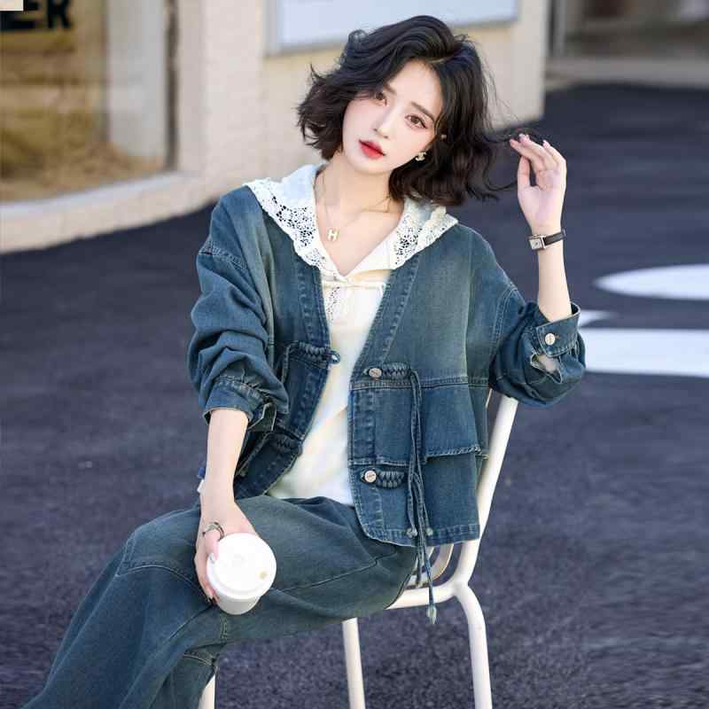 ・カラー: ブルー・サイズ展開: M、L、XL、XXL、XXXL・カテゴリ: 休闲套装・対象性別: 女
