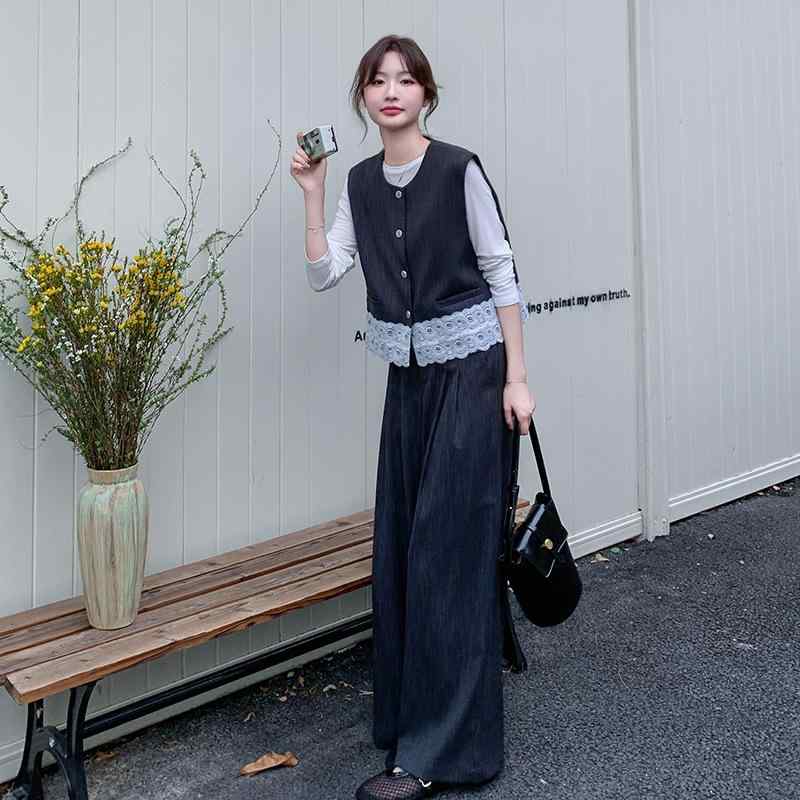 ・カテゴリ: セットアップ・スタイル: OL通勤風・主な素材: ポリエステル50-70%・パンツ丈: ロング・袖丈: ノースリーブ・カラー展開: ソリッドカラー・サイズ展開: S、M、L、XL・商品タイプ: カジュアルセット・セットタイプ:...