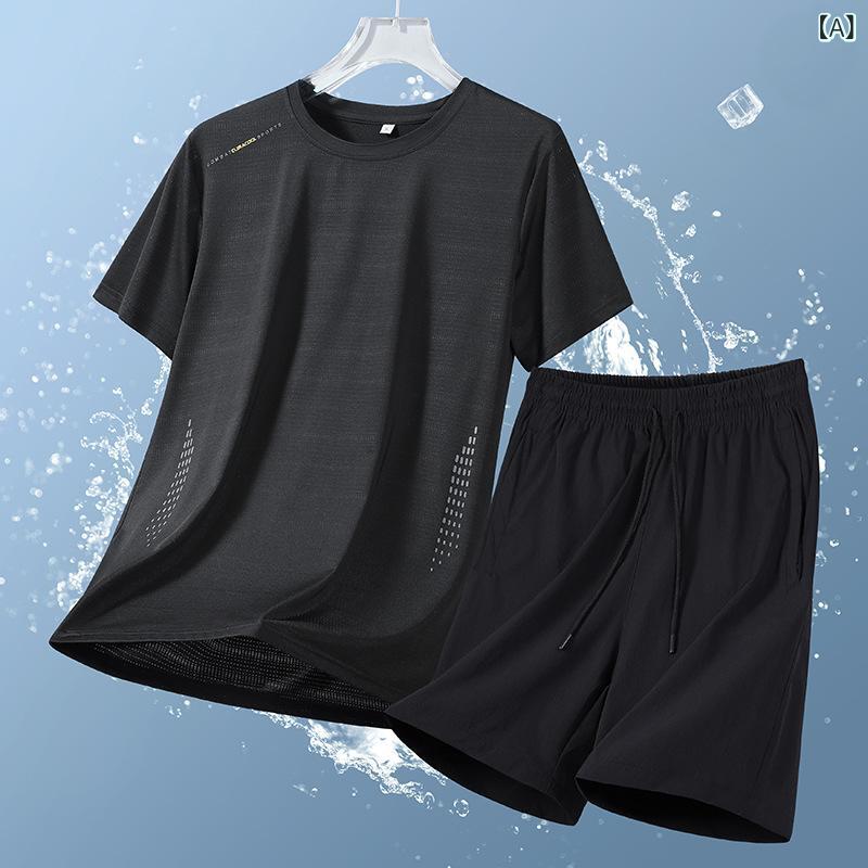 ・スタイル: スポーツ・厚さ: 薄手・パンツ丈: ショートパンツ・トップスタイル: Tシャツ・袖丈: 短袖・フード: なし・素材名: 化繊混紡・主素材: ナイロン95%・使用シーン: カジュアル・カラー展開: ブラック、ブルー、グリーン、ホ...