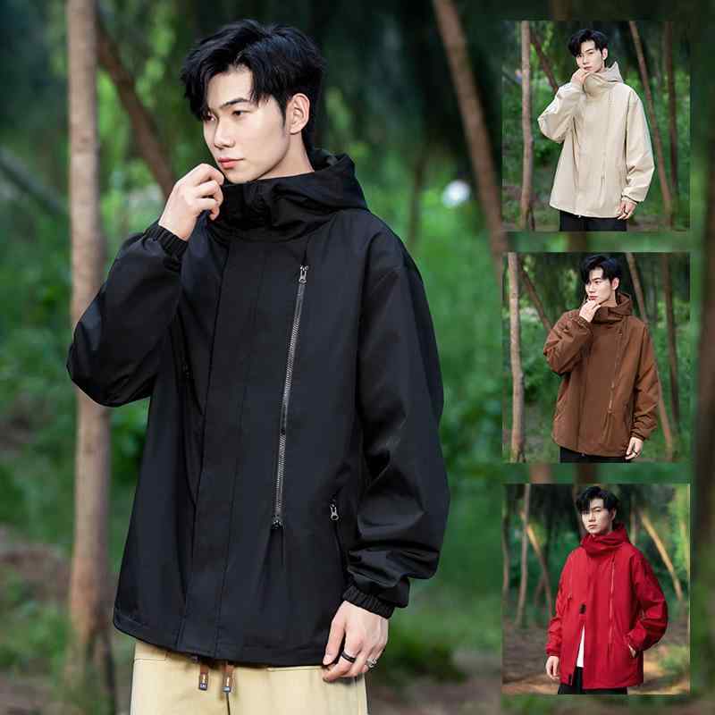 ・カテゴリ: 休闲西服・スタイル: 青春流行・版型: 合体型・フード: あり・厚み: 薄手・対象: 青少年・主な素材: 化纤类混纺・主素材成分: 聚酯纤维（涤纶）・適用シーン: 运动・ポケット: 拉链挖袋・着用方法: 外穿・袖丈: 長袖・袖...