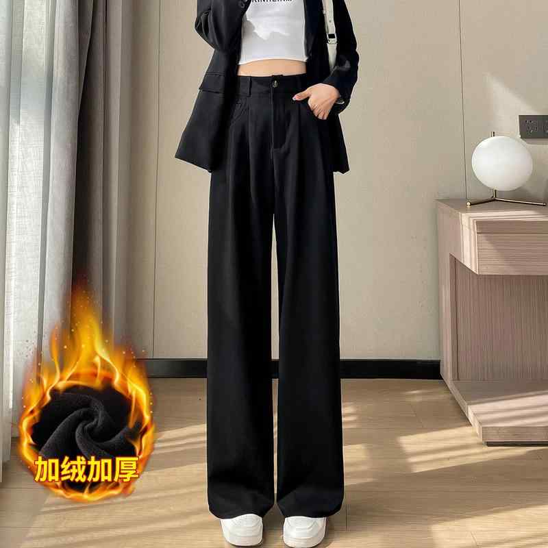 ・カテゴリ: 休闲裤・スタイル: 通勤風・主な素材: 綿混紡、ポリエステル30-50%・スタイル: 背带款・パンツタイプ: ワイドレッグパンツ・パンツ丈: ロングパンツ・ウエスト: ハイウエスト・厚み: 厚手・カラー展開: ブラック、グレー...