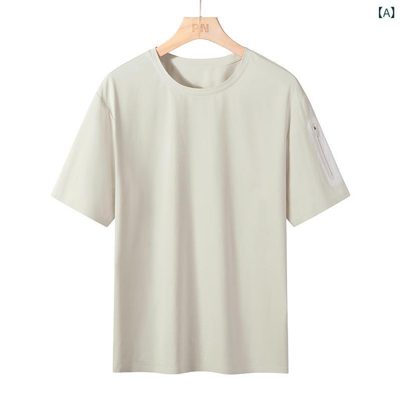 ・カテゴリ: Tシャツ・柄: 無地・対象年齢: 成人・対象性別: 男性・スタイル: スポーツカジュアル・ネックライン: クルーネック・袖丈: 短袖・主な素材: ポリエステル100%・カラー展開: アイボリー、グレーグリーン、ブラック、オレン...