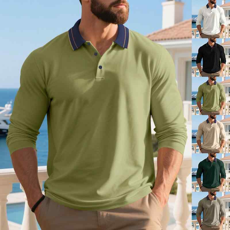 ・カテゴリ: POLOシャツ・スタイル: スポーツカジュアル・袖丈: 長袖・版型: ワイドシルエット・柄: 無地・特殊加工: パッチワーク・厚み: 普通・主な素材: ポリエステル100%・適用シーン: カジュアル・カラー展開: ブラック、ラ...