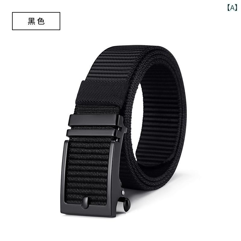 ・素材: 帆布・バックル素材: 合金・バックル方式: 自動扣・カラー展開: ブラック、ダークブルー、グレー、ブラック110cm、ブラック120cm・幅: 普通款(2-4cm)・スタイル: シンプル・スタイル分類: ファッショントゥーインホーム