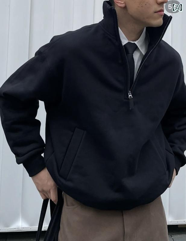 ・スタイル: 青春流行・款式: 套头・领型: 立领・袖长: 長袖・袖型: 長袖・门襟: 拉链・厚薄: 加厚・主な素材: 綿91-95%・素材名: 綿・適用シーン: 運動・柄: 単色・版型: ゆったり・ポケットスタイル: 立体貼袋・ポケットス...