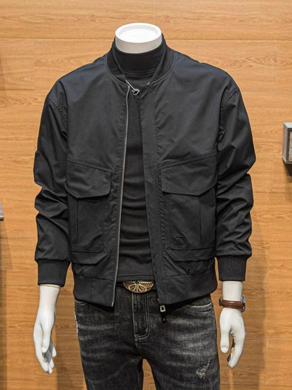 ・カテゴリ: ジャケット・スタイル: ストリート・主な素材: ポリエステル65%・ネックライン: スタンドカラー・フィット感: スリムフィット・厚み: 普通・柄: 無地・裏地: ポリエステル100%・シーン: カジュアル・ディテール: ポケ...