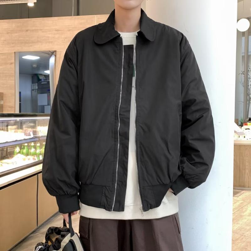 ・カテゴリ: ジャケット・スタイル: 復古、カジュアル・主な素材: ポリエステル50%・襟: スタンドカラー・フィット: ルーズフィット・フード: フードなし・厚み: 普通・柄: 無地・対象年齢: 18-24歳・対象性別: 男性・袖丈: 長...