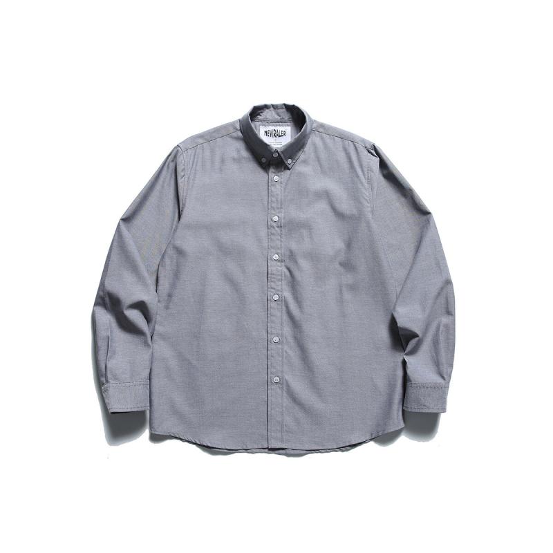 ・カテゴリ: シャツ・スタイル: 日式复古・主な素材: 綿51-70%・袖丈: 長袖・柄: 純色・厚み: 普通・カラー展開: 灰色、青・サイズ展開: M、L、XL、2XL・詳細: 印花・適合シーン: 休闲・性別: 男・版型: 宽松型・領型:...