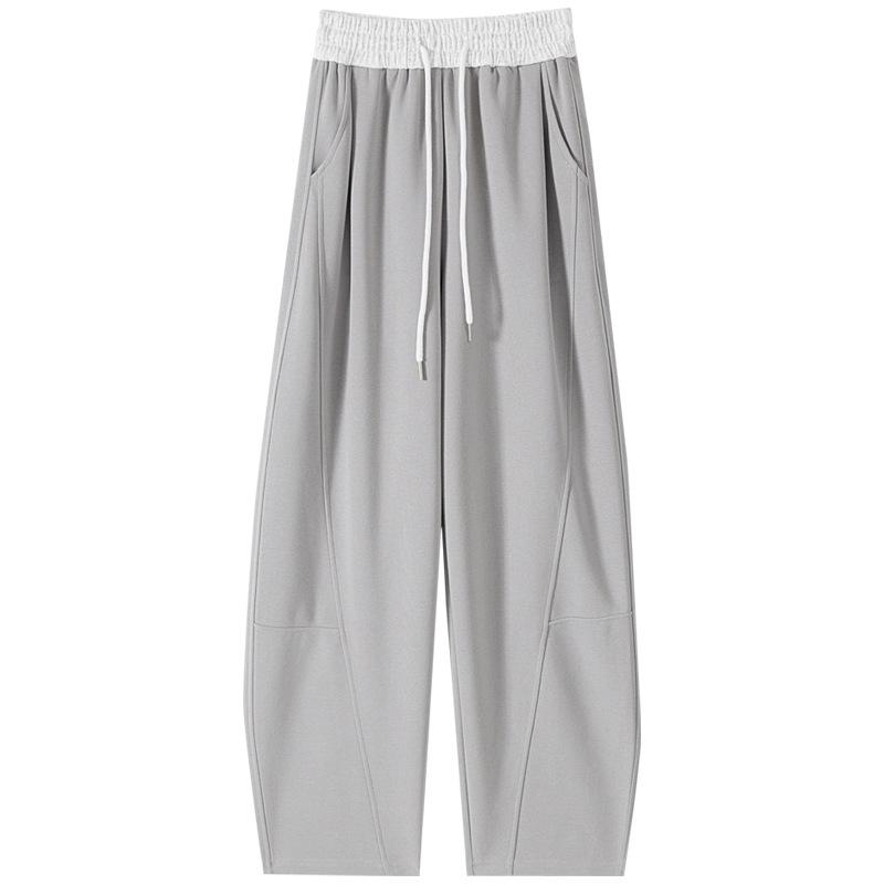 ・カテゴリ: 休闲裤・スタイル: 日韓風・主な素材: 綿50-70%、ポリエステル30-50%・パンツ丈: ロング・ウエスト: ハイウエスト・厚み: 薄手・柄: 無地・カラー展開: 茶色、雲灰色、雲灰色ロング、黒小柄、黒、黒ロング、紺小柄、...