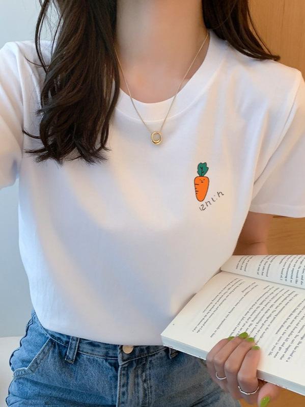 ・カテゴリ: Tシャツ・スタイル: 甜美風・主な素材: 有機綿95%以上・素材2: 木綿95%以上・柄: 幾何プリント・袖丈: 短袖・ネックライン: 丸首・フィット: ルーズフィット・衣丈: 普通・流行要素: コントラストカラー・カラー展開...